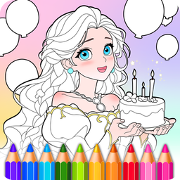 coloring in pages of princesses games