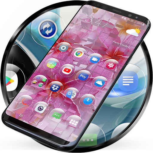 دانلود برنامه Theme Launcher - Glass Round اندروید | بازار