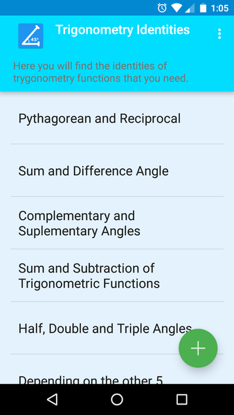 دانلود برنامه Trigonometry Identities اندروید بازار