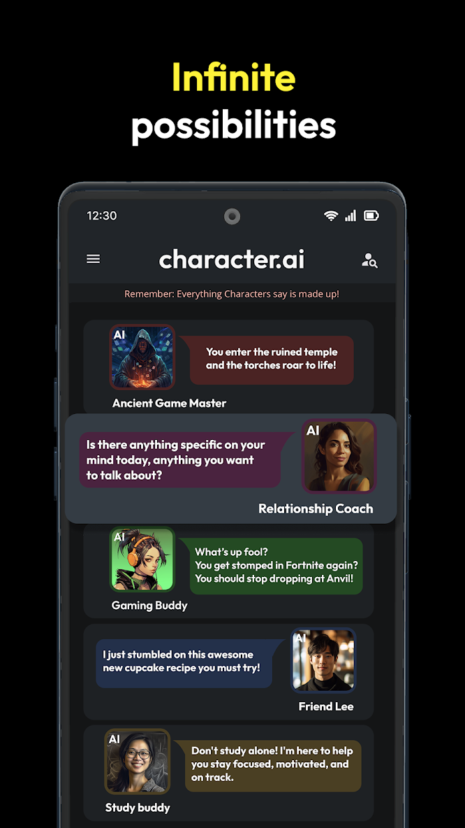 دانلود برنامه Character AI: Chat, Talk, Text اندروید | بازار
