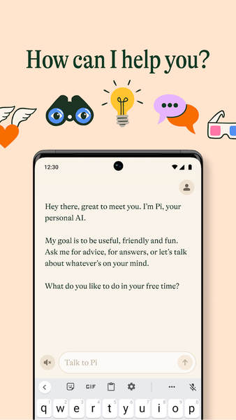 دانلود برنامه Pi, Your Personal AI Assistant اندروید | بازار دانلود برنامه Pi, Your Personal AI Assistant اندروید | بازار