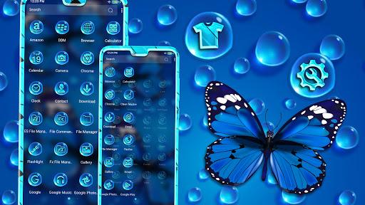 دانلود برنامه Blue Butterfly Launcher Theme اندروید بازار