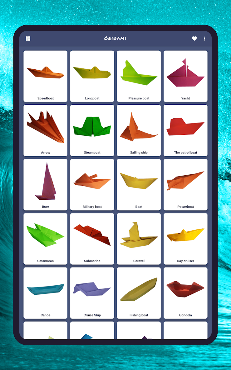 دانلود برنامه Origami Ships Boats اندروید بازار