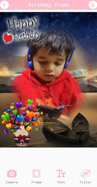 دانلود برنامه Birthday Photo Frame With Name اندروید بازار