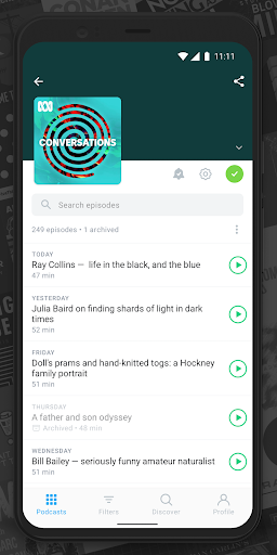 دانلود برنامه Pocket Casts پخش پادکست اندروید بازار
