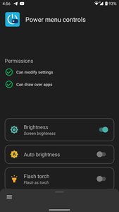 برنامه Power menu controls - دانلود | بازار