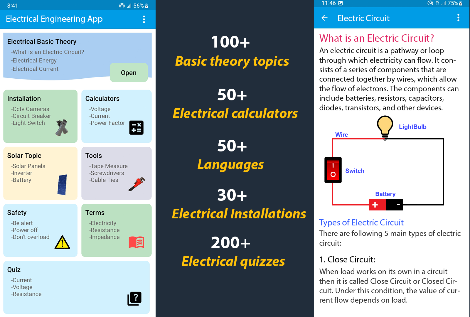 دانلود برنامه Electricians' Handbook: Manual اندروید | بازار