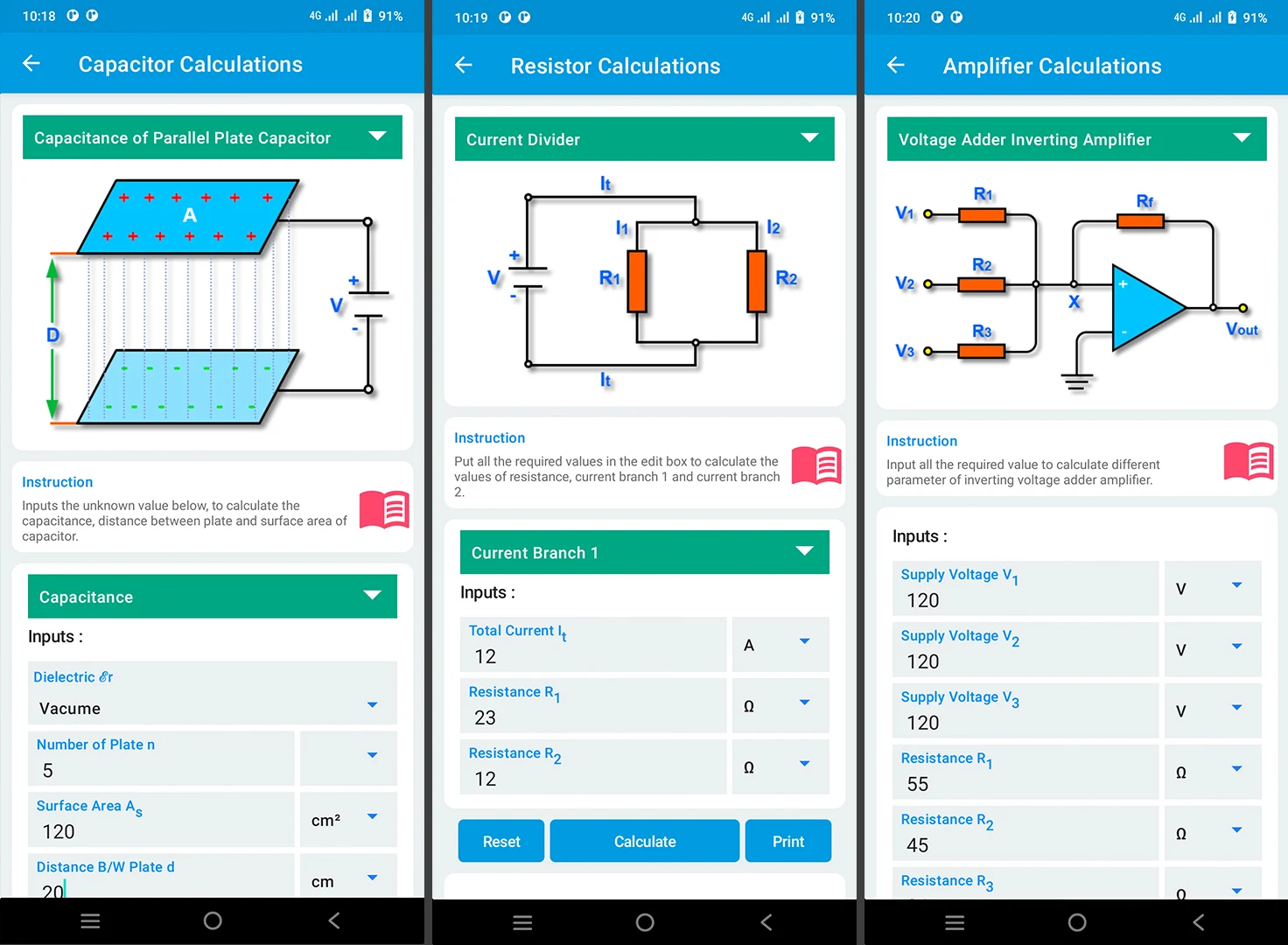 دانلود برنامه Electronics Tools: ElectroCalc اندروید | بازار