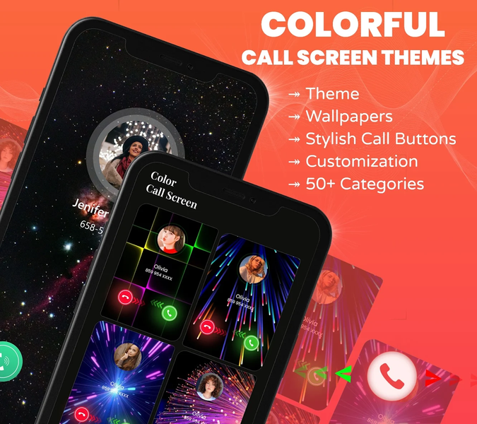 دانلود برنامه Call Theme Color Call Screen اندروید بازار
