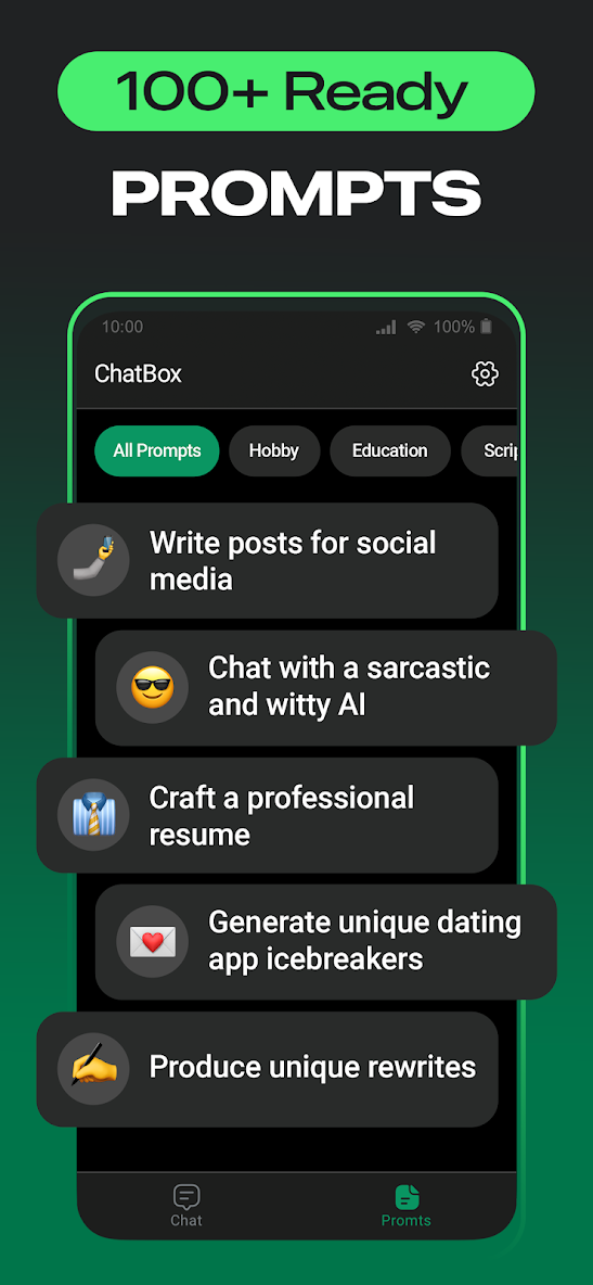 دانلود برنامه Chatbox Ai Chat Bot Assistant اندروید بازار