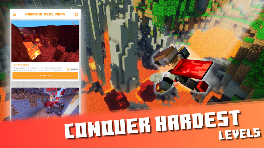 دانلود برنامه Parkour Map Parcool Mod Mcpe اندروید بازار