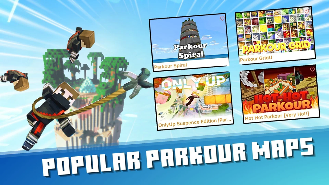 دانلود برنامه Parkour Map Parcool Mod Mcpe اندروید بازار