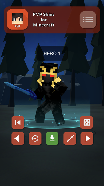 دانلود برنامه PVP Skins for Minecraft اندروید | بازار