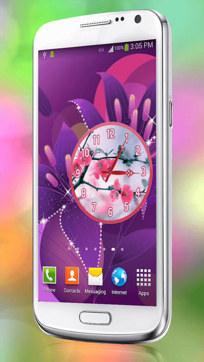 دانلود برنامه Flowers Clock Widgets اندروید بازار
