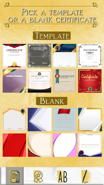 دانلود برنامه Certificate Template Maker اندروید بازار