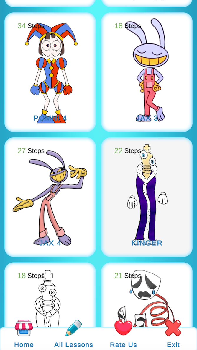 دانلود برنامه How To Draw Digital Circus اندروید بازار