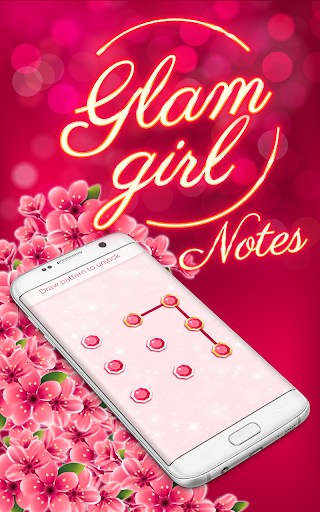 برنامه Glam Girl Notes App - Secure Notepad With Lock - دانلود | بازار