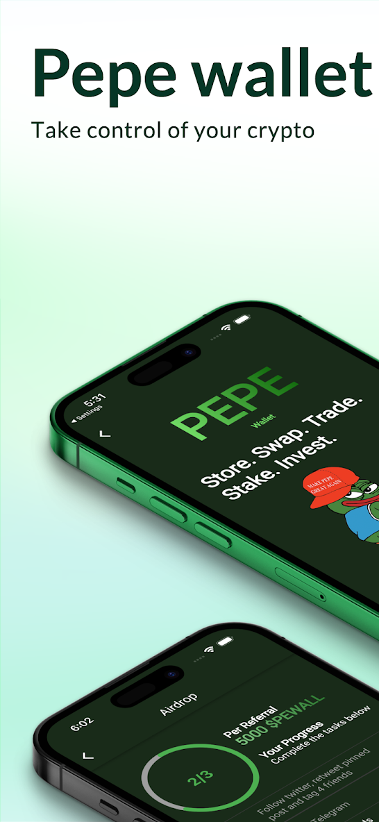 دانلود برنامه Pepe Wallet Defi Crypto اندروید بازار