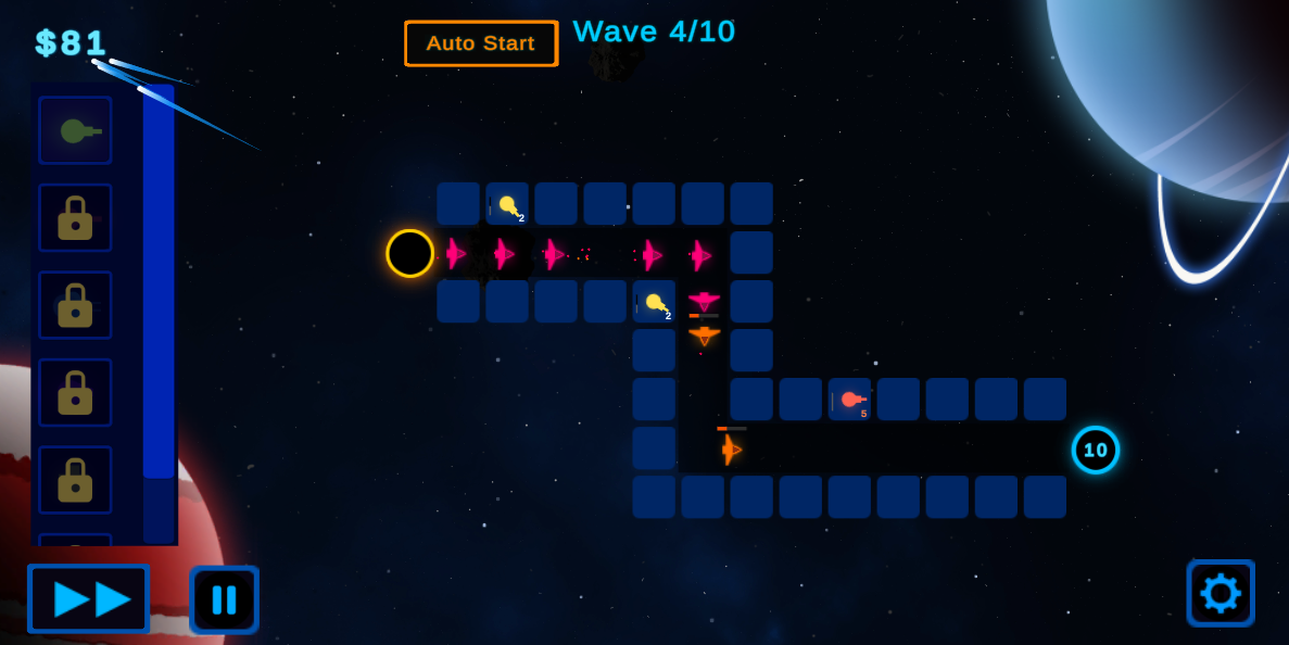 دانلود بازی Space Arcade Tower Defense ۲d اندروید بازار