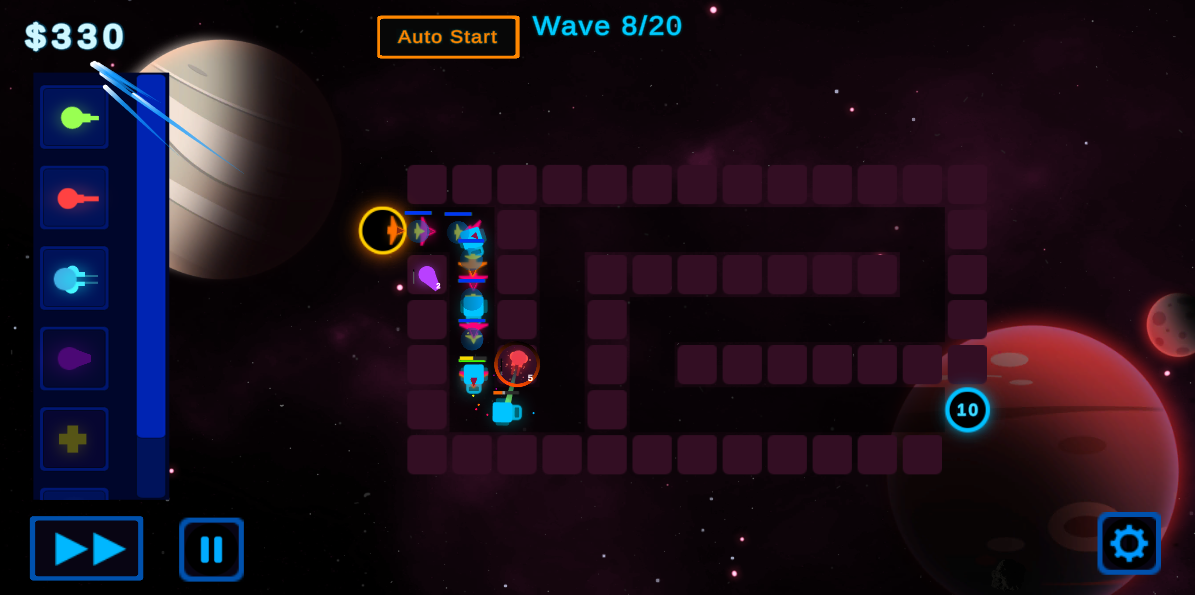 دانلود بازی Space Arcade Tower Defense ۲d اندروید بازار