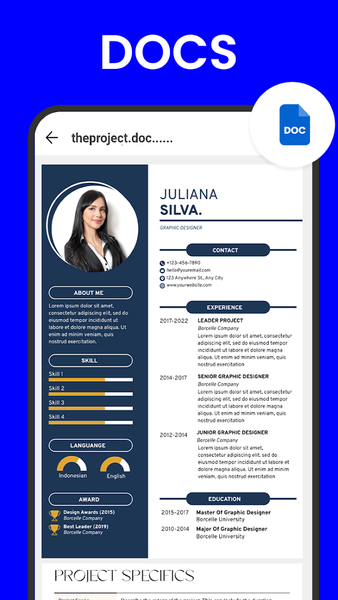 دانلود برنامه Docx Reader And Word Office اندروید بازار