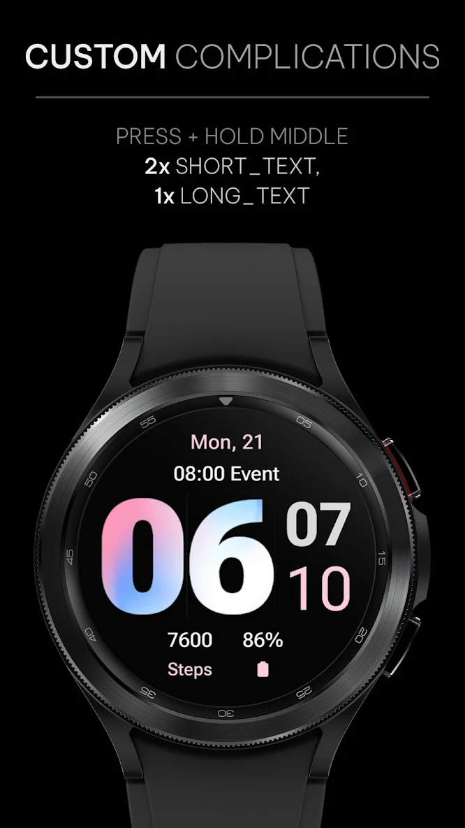 دانلود برنامه Awf Gradient Wear Os ۳ Face اندروید بازار