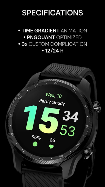 دانلود برنامه Awf Gradient Wear Os ۳ Face اندروید بازار