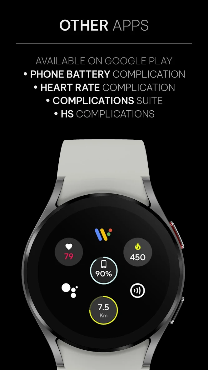 دانلود برنامه Awf Gradient Wear Os ۳ Face اندروید بازار