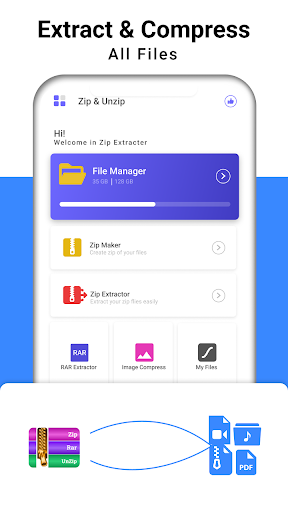 دانلود برنامه Zip File Extractor Zip Unzip اندروید بازار
