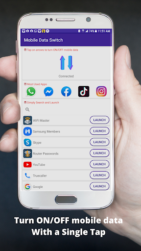 دانلود برنامه Mobile Data Switch Mobile Data Icon Missing Fixed