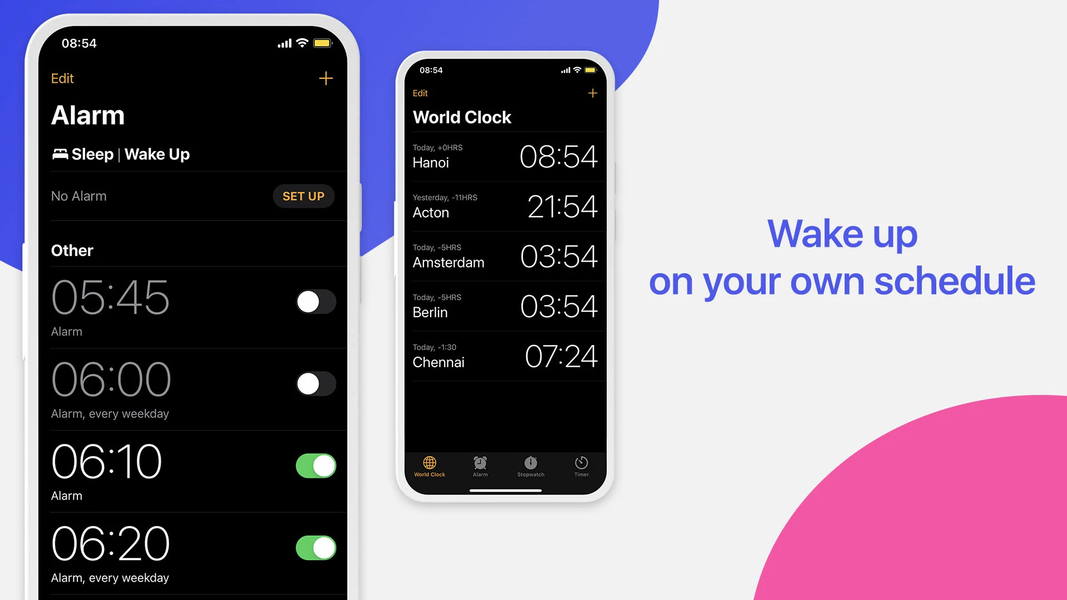 دانلود برنامه Clock Phone ۱۵ Alarm And Timer اندروید بازار