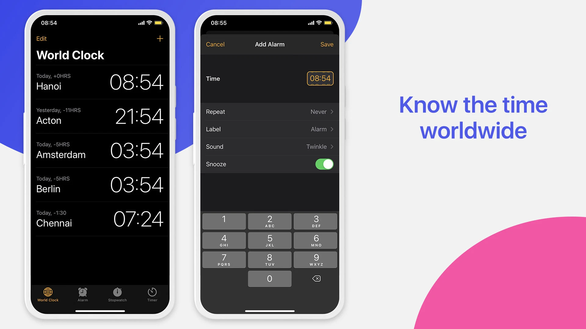 دانلود برنامه Clock Phone ۱۵ Alarm And Timer اندروید بازار