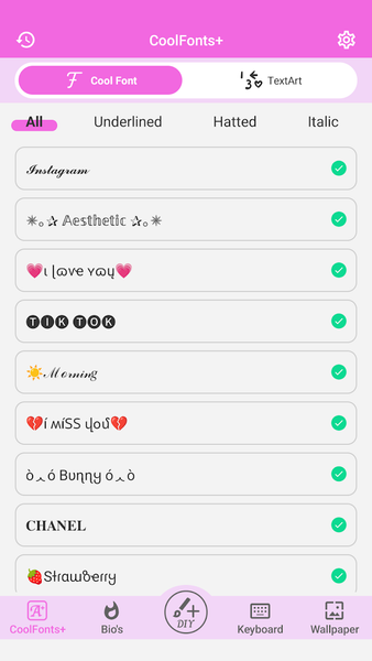 دانلود برنامه Cool Fonts Keyboard And Themes اندروید بازار