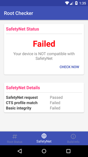 دانلود برنامه Root And Safetynet Checker اندروید بازار