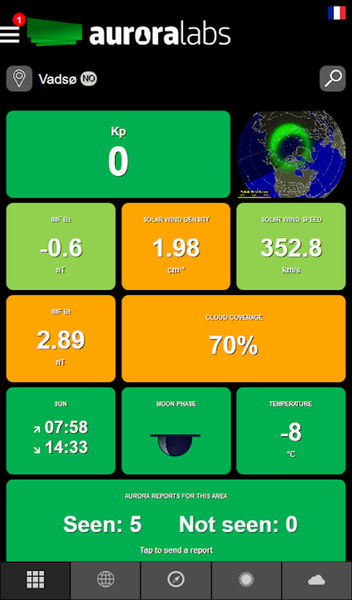 دانلود برنامه Aurora Labs Aurora Forecast اندروید بازار