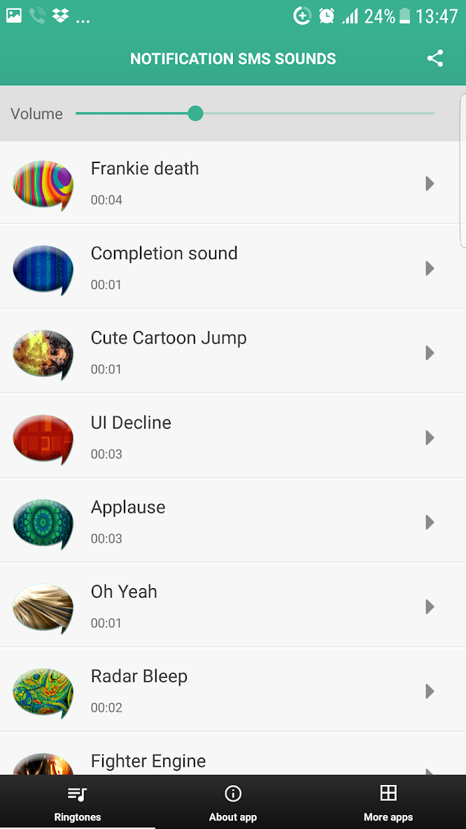دانلود برنامه Notification Sms Sounds اندروید بازار