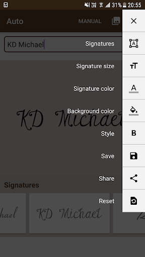 دانلود برنامه Signature Maker اندروید بازار