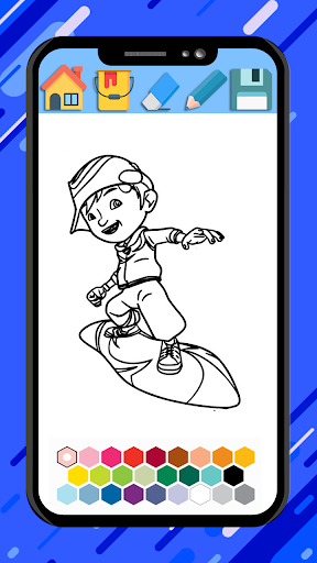 coloring pages boboiboy