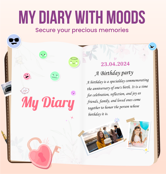 دانلود برنامه My Diary With Lock And Journal اندروید بازار