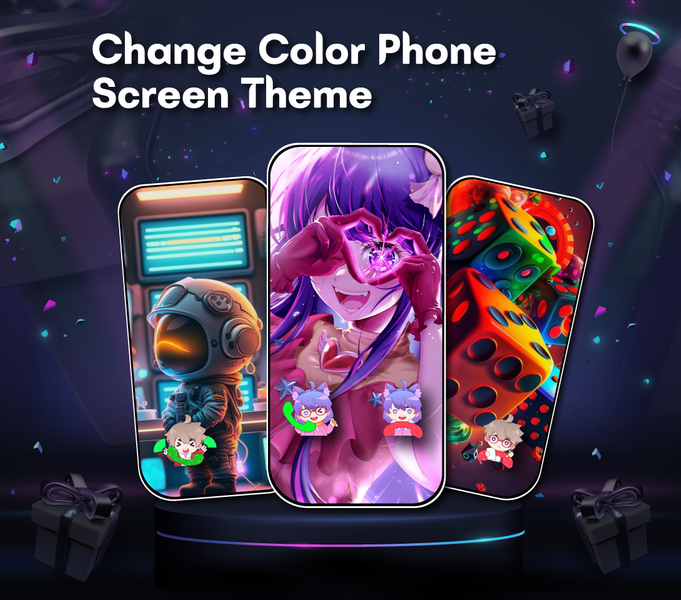 دانلود برنامه Color Phone Call Screen Theme اندروید بازار