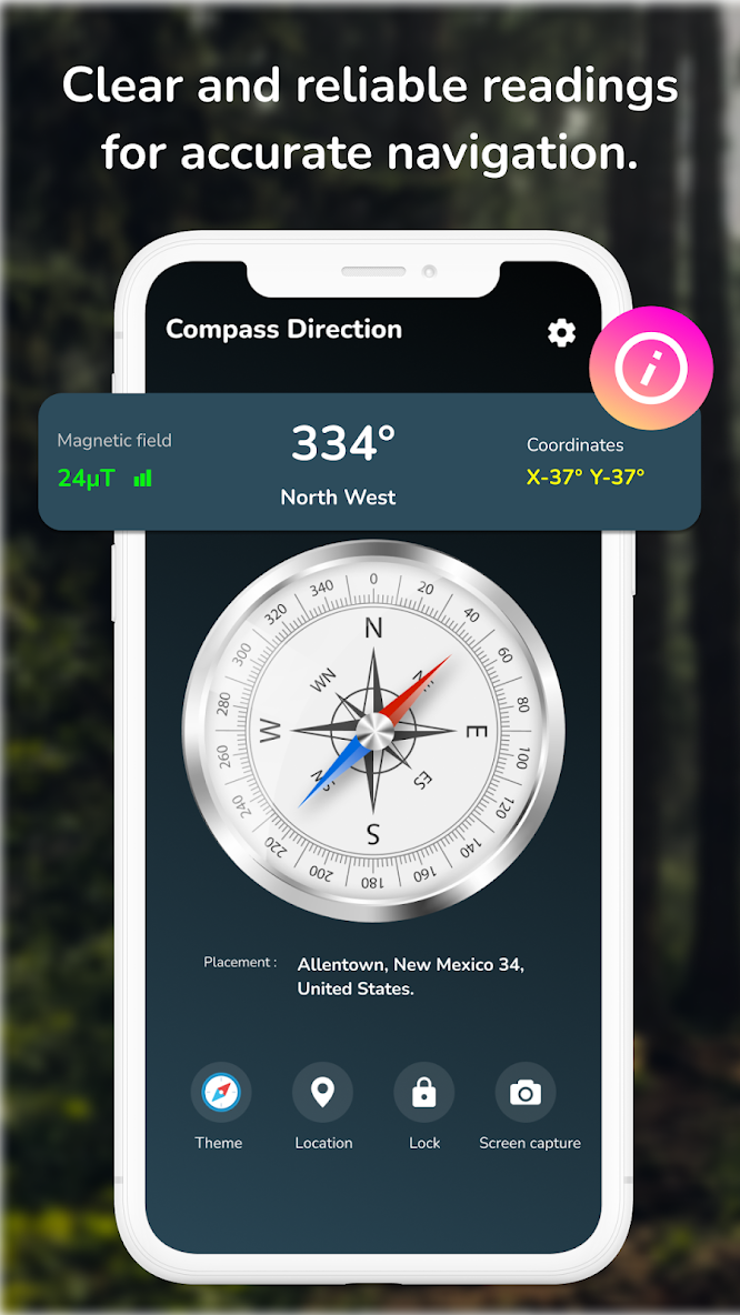 دانلود برنامه Compass App: Digital Compass اندروید | بازار