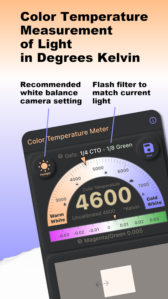 دانلود برنامه White Balance Kelvin Meter اندروید | بازار