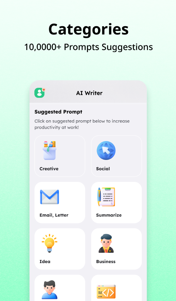 دانلود برنامه Ai Writer Chatbot Assistant اندروید بازار