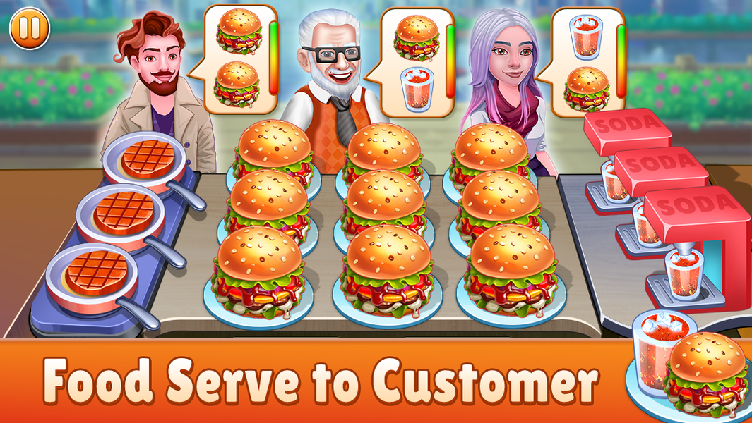 دانلود بازی Food Serve Cooking Games اندروید بازار