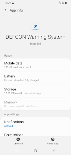 دانلود برنامه The DEFCON Warning System Android Widget اندروید | بازار