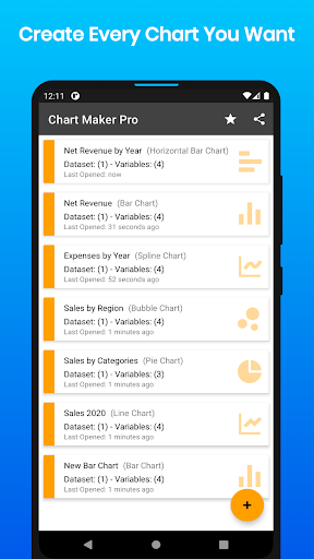 دانلود برنامه Chart Maker Pro Create Chart اندروید بازار