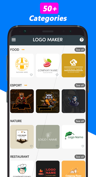 دانلود برنامه Logo Maker Make Your Own Logo اندروید بازار