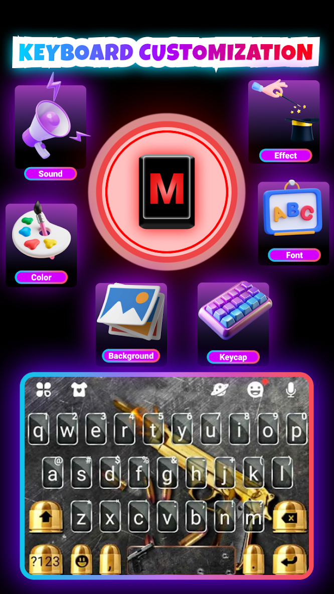 دانلود برنامه DIY RGB Mechanical Keyboard اندروید | بازار