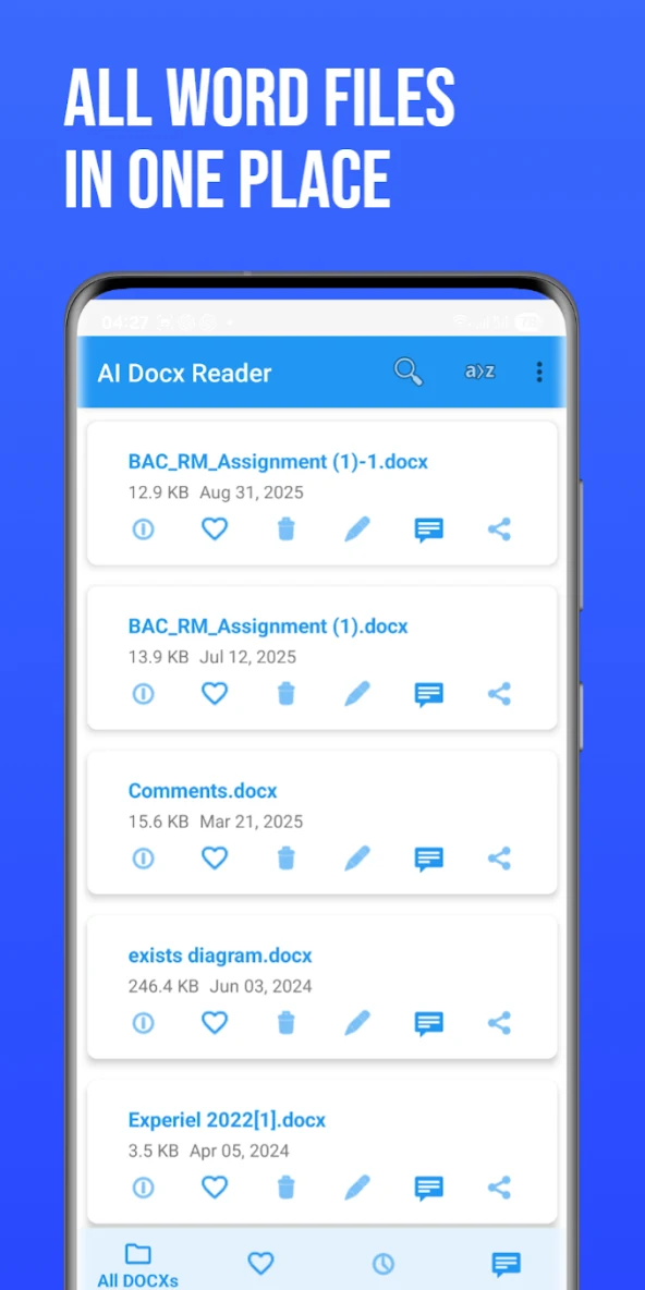 دانلود برنامه Docx Reader Office Word Viewer اندروید | بازار