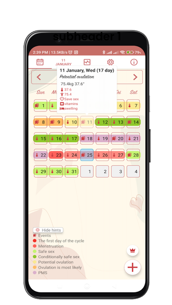 برنامه Woman calendar - دانلود | بازار